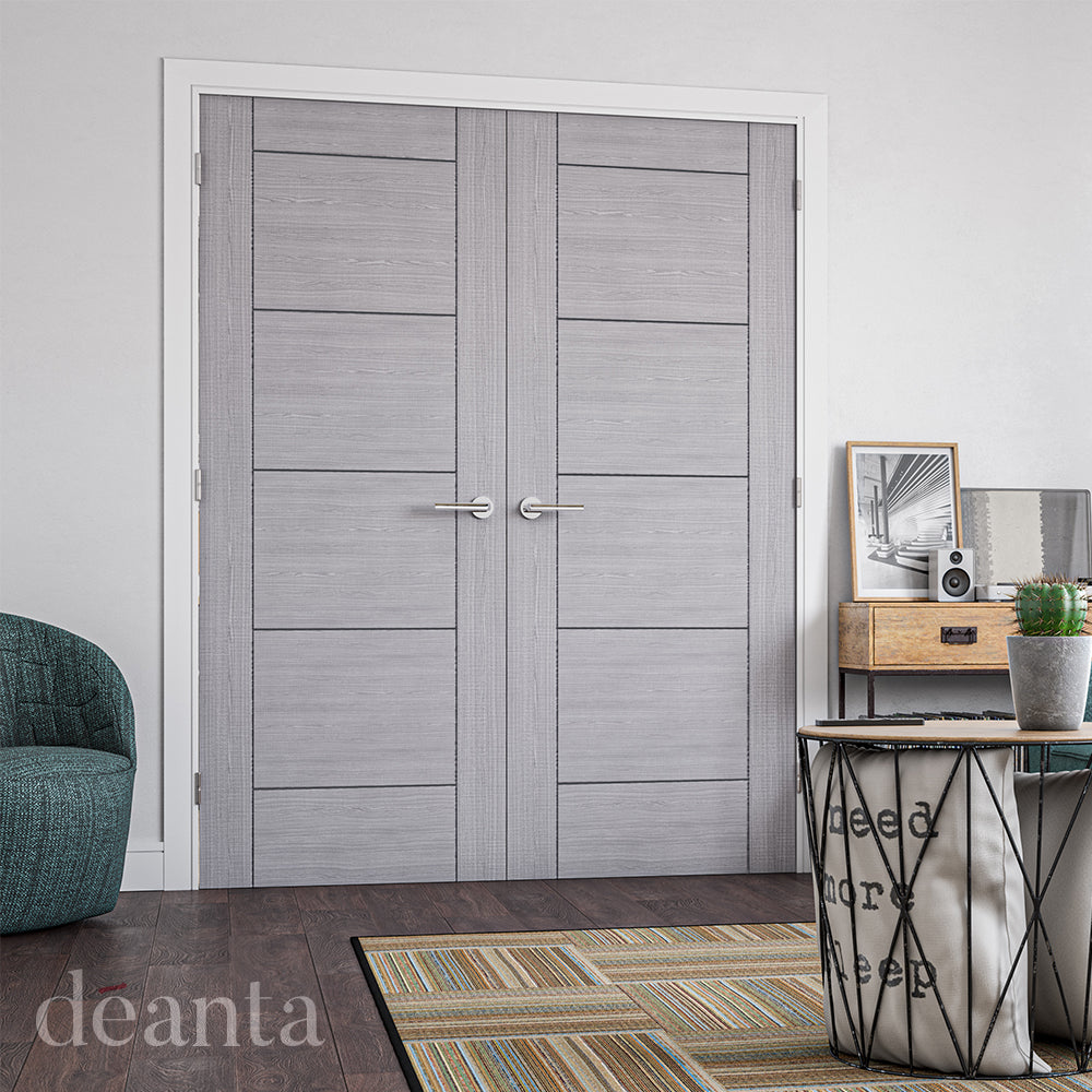 Montreal Prefinished Light Grey Ash Door – Internal Doors